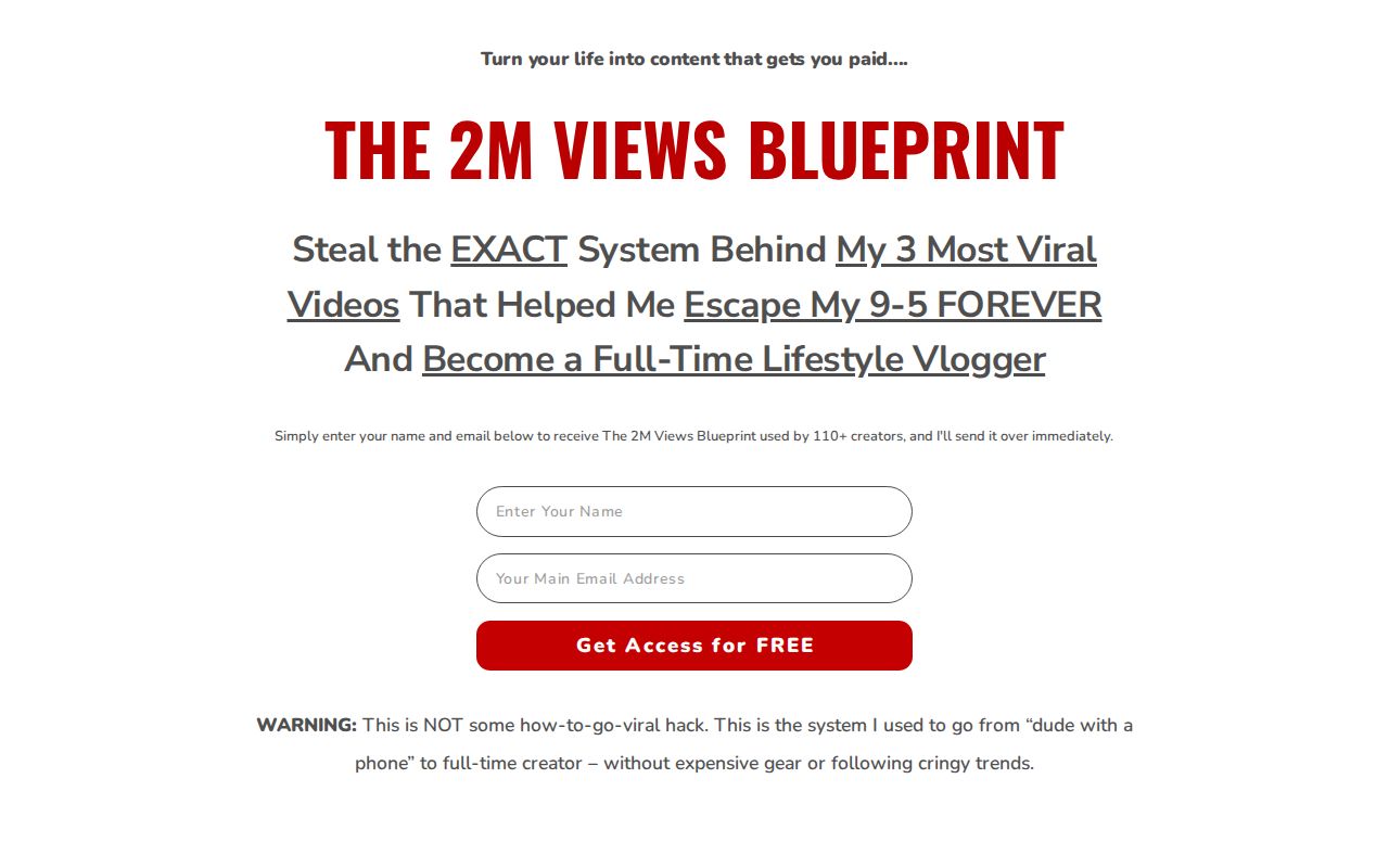The 2M Views Blueprint